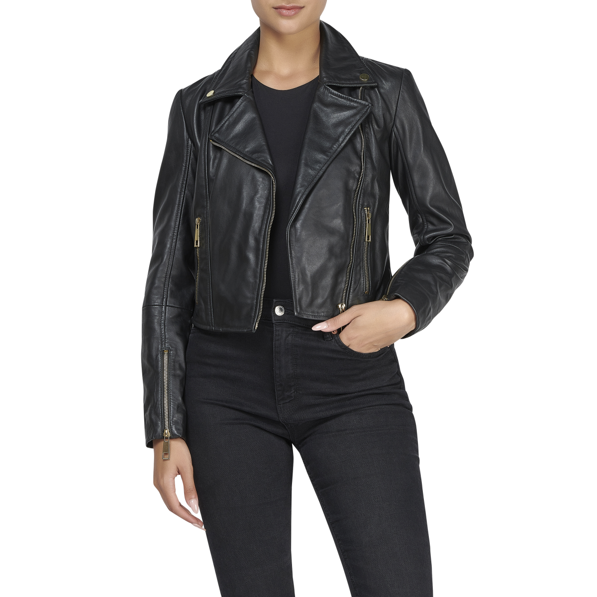 Biker em pele Fernanda - 31.084.00102-11.11 OVI - CdP Casa das Peles